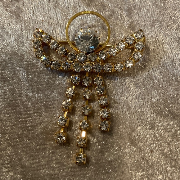 No Brand | Jewelry | Vintage Crystal Angel Pin | Poshmark